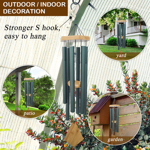 Howarmer Wind Chimes Outdoor Large Deep Tone, 36 Inches Sympathy Wind